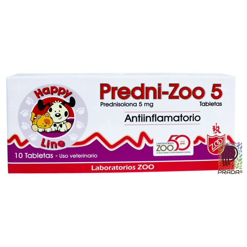 PREDNI-ZOO 5 mg Caja X 10 tabletas