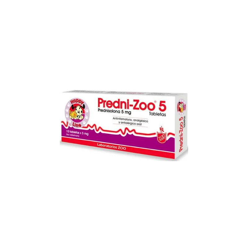 PREDNI-ZOO 5 mg Caja X 10 tabletas